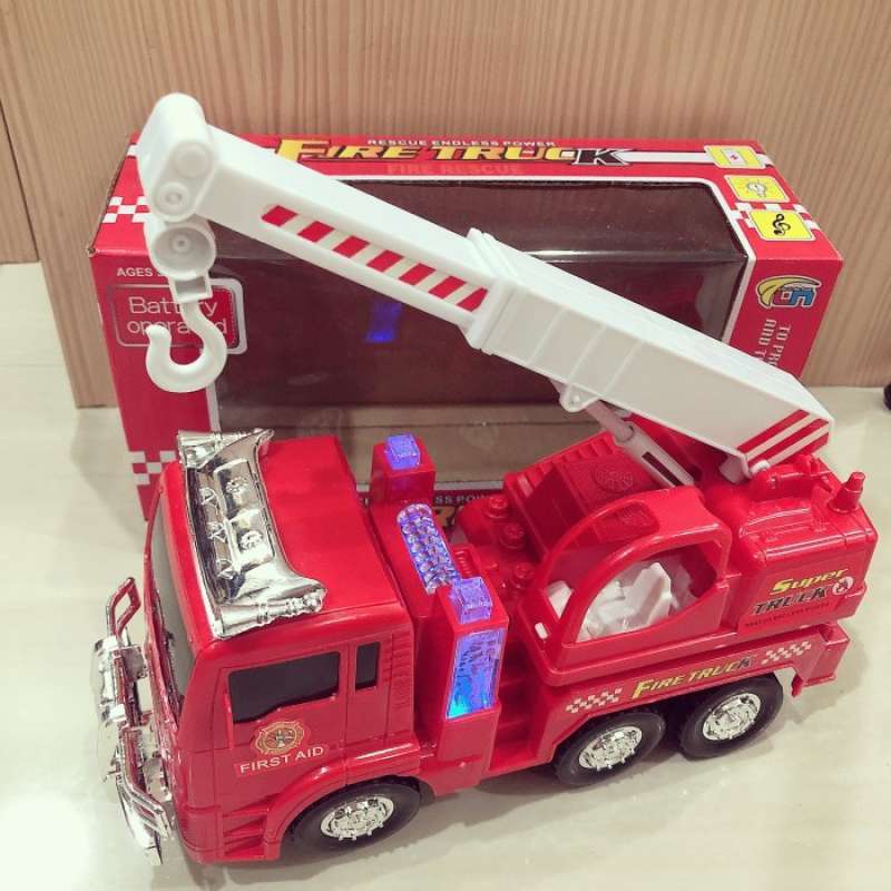 Promo MAINAN MOBIL PEMADAM KEBAKARAN BESAR-TRUCK DAMKAR BATERAI NO.175B ...