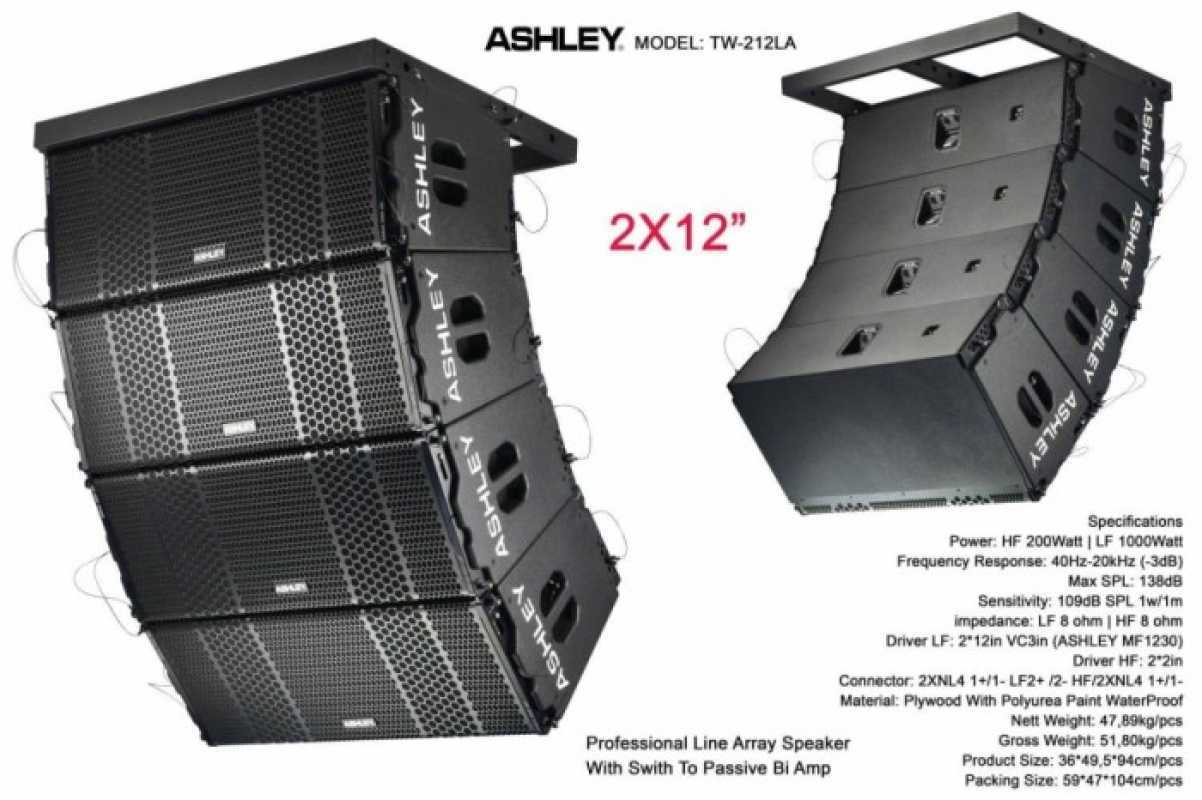 Promo SPEAKER LINE ARRAY ASHLEY TW212LA TW 212 LA - XIONSTORE Diskon 50 ...