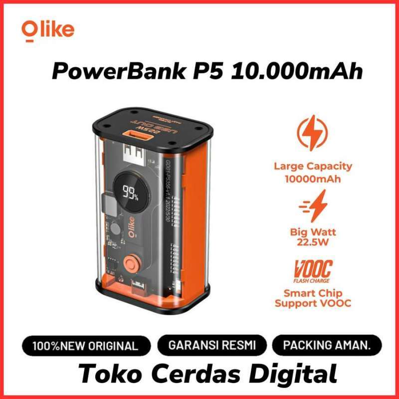 Jual POWERBANK OLIKE P5 10000mAh 22,5W Vooc Power Bank 10.000 mAh di ...