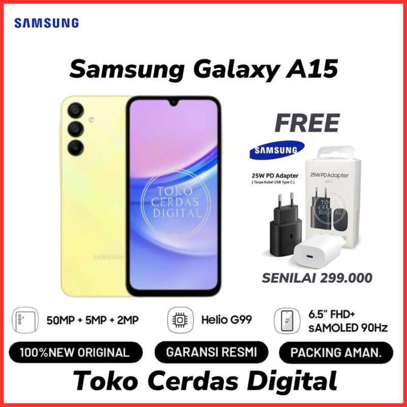 Jual SAMSUNG Galaxy A15 LTE 8/128GB Garansi Resmi 12 Bulan - Yellow di ...