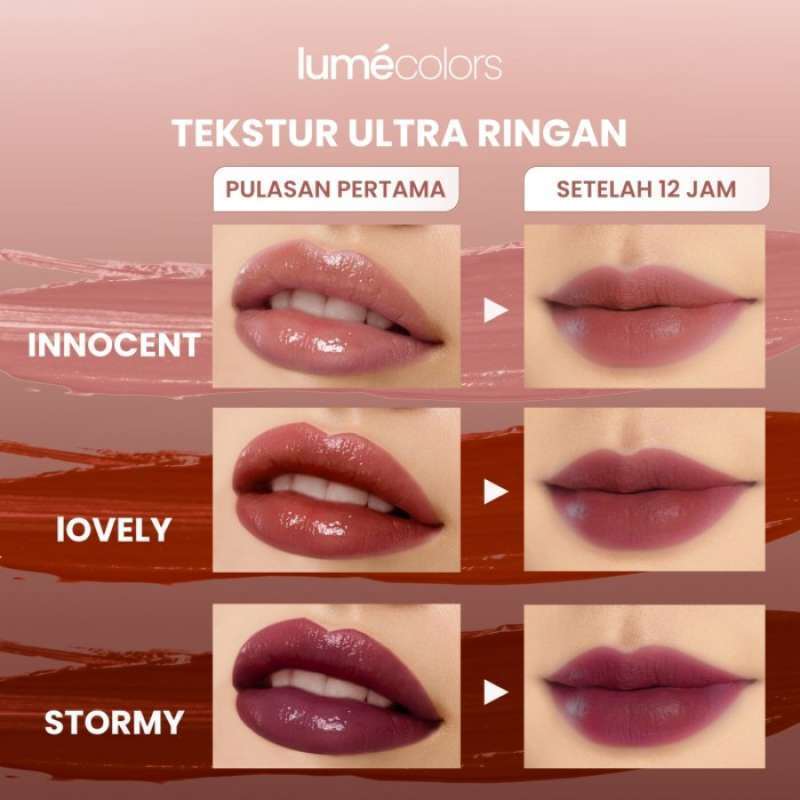 Promo Lumecolors Ultralight Liptint 6.6ml Lume Lip Tint Gloss Stain ...