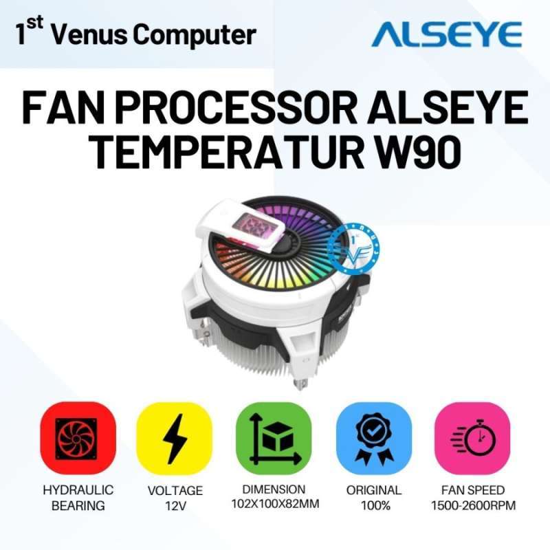 Jual Fan Processor Alseye W-90 Digital Temperature White Sync Intel ...