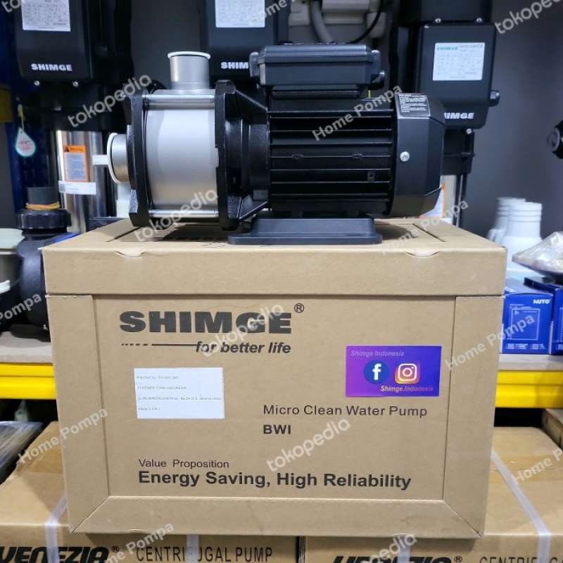 Promo POMPA MULTISTAGE CENTRIFUGAL STAINLESS SHIMGE 0.5HP 1PHASE BWI 5 ...