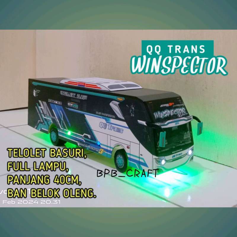 Jual Mainan Miniatur Bus Basuri Telolet Qq Trans Winspector Di Seller Bpb_craft - Sumedang - Kab ...