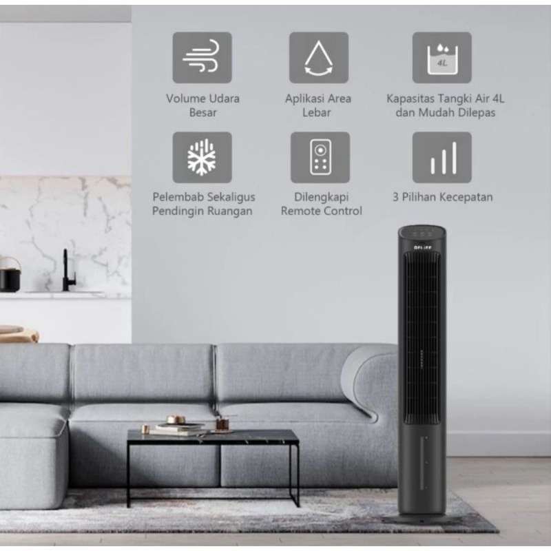 Jual GREE Tower Fan Air Cooler dengan Generator Anion - Penyejuk ...