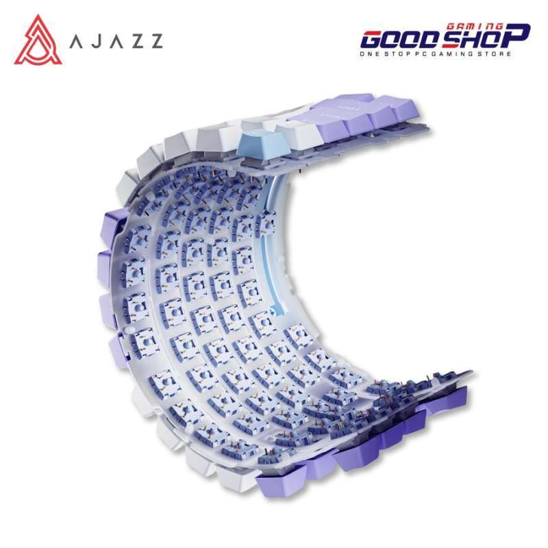 Jual Ajazz Ak820 Gts 75% Gasket Mounted - Mechanical Keyboard - Violet Purple Di Seller Good ...