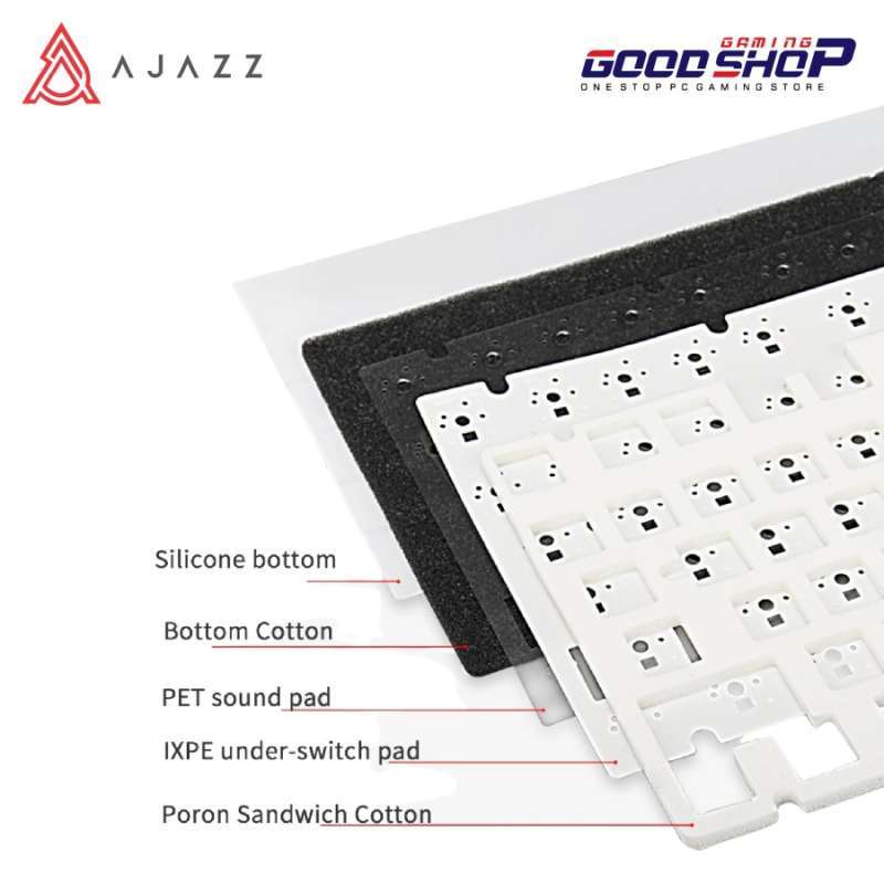 Promo Ajazz Ak820 Gts 75% Gasket Mounted - Mechanical Keyboard Diskon 21% Di Seller Good Gaming ...