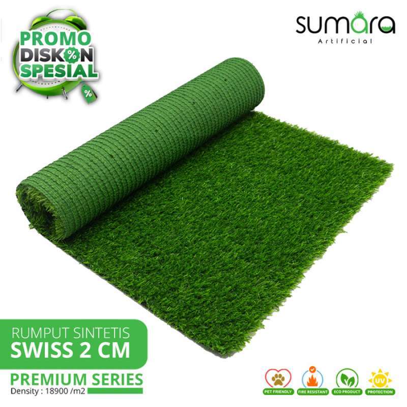 Jual Karpet Rumput Sintetis Swiss 2 Cm Sumara Artificial - Standar ...