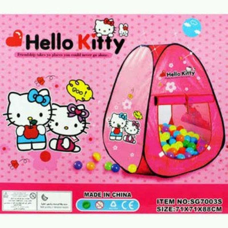 Promo TENDA SEGITIGA HELLO KITTY POP UP MAINAN TENDA ANAK Diskon 50% di ...