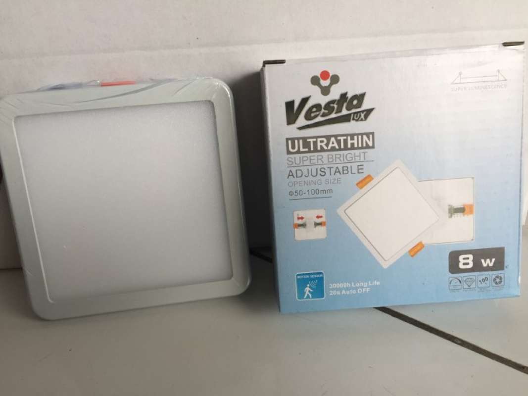 Promo LAMPU SENSOR GERAK LED PANEL DOWNLIGHT PLAFON 8 WATT MOTION ...