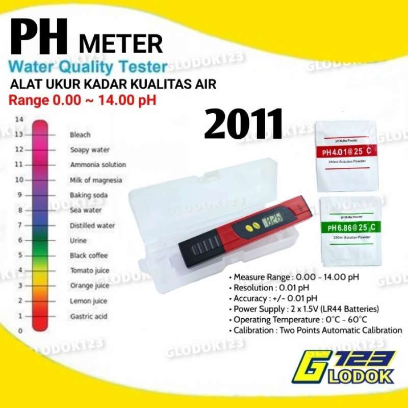 Promo ALAT UKUR AIR HIDROPONIK PH METER TESTER ATC KUALITAS KADAR ASAM ...