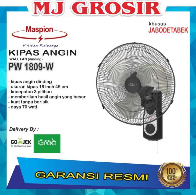 Jual Kipas Angin Maspion Dinding 18 Inch Original, Murah & Diskon Juli ...