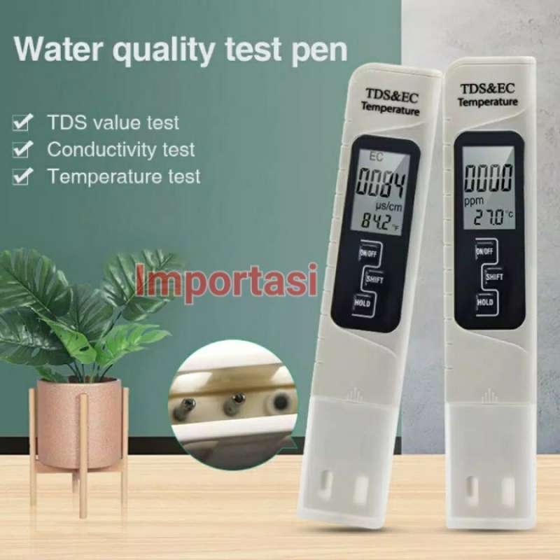 Promo TDS METER 3IN1 ALAT UKUR AIR HIDROPONIK EC TEMPERATURE WATER ...
