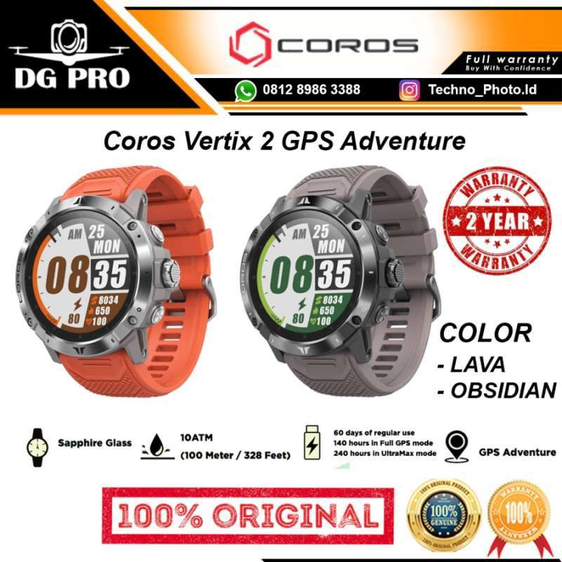 Jual Coros Vertix 2 GPS Adventure Watch Original Resmi di Seller DG PRO ...