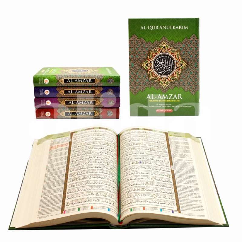 Jual Alquran Tajwid Al-Amzar Terjemah Latin Uk BESAR A4 Al-Quran Alamzar - Hijau di Seller ...