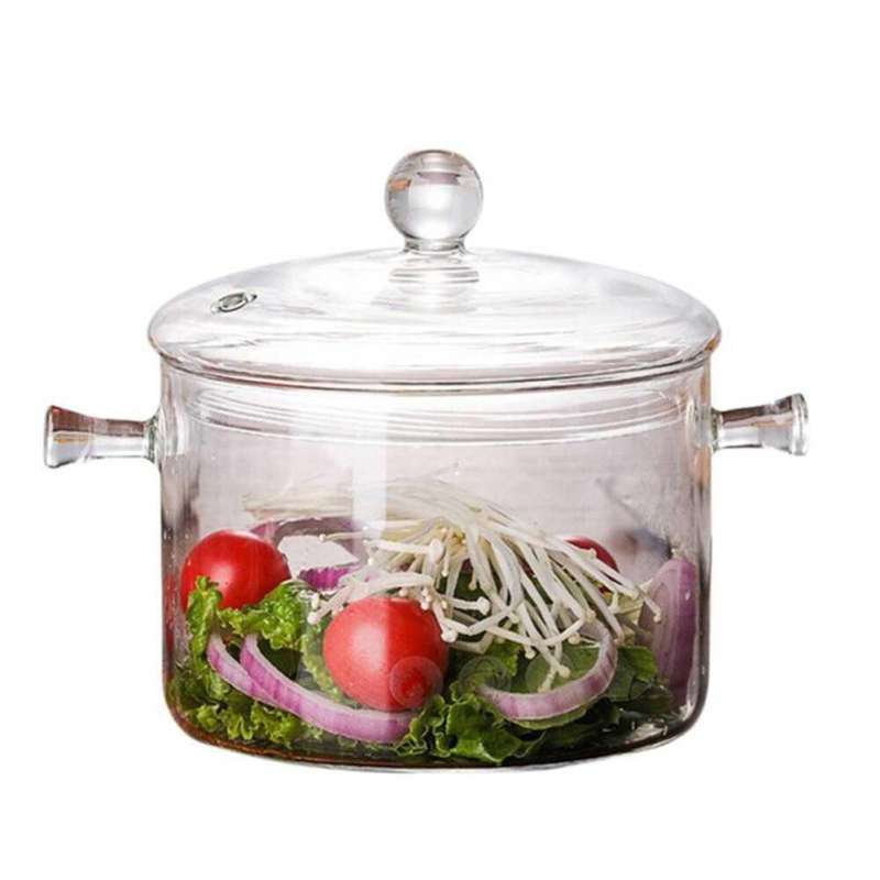 Jual Panci Kaca Glass Cooking Pot Tahan Panas 16cm YWJ-1265 Panci ...