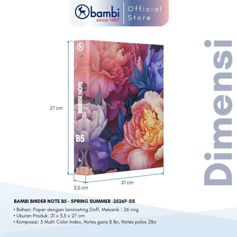Jual Bambi Binder Note A5 dan B5 Spring Summer Aoi Hanazono di Seller ... Jual Bambi Binder Note A5 dan B5 Spring Summer Aoi Hanazono di Seller ...