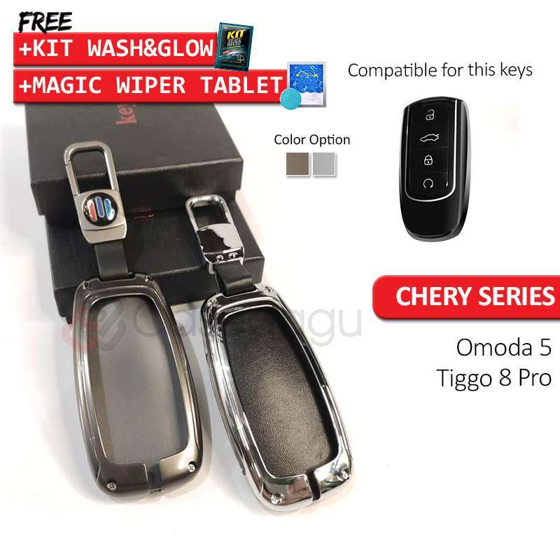 Promo Chery Omoda 5, Tiggo 8 Pro - Alloy Leather Case Kunci Mobil Key ...