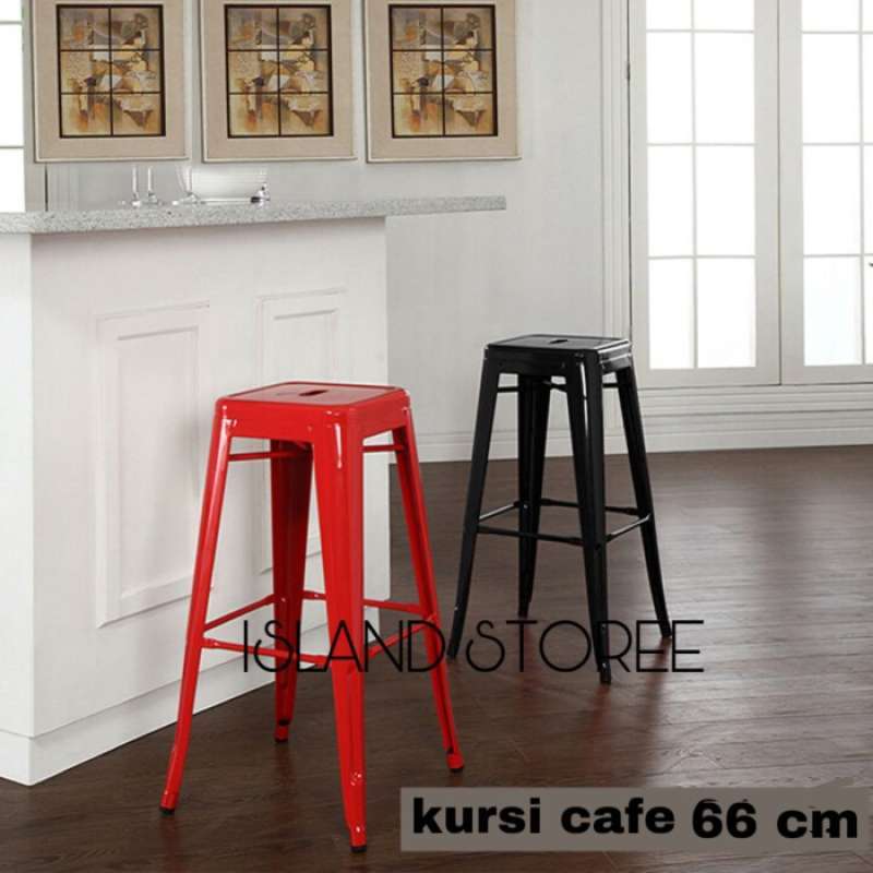 Promo Kursi Besi Iron Chair Kursi Cafe Kursi Barstool Bangku Tolix 66cm ...
