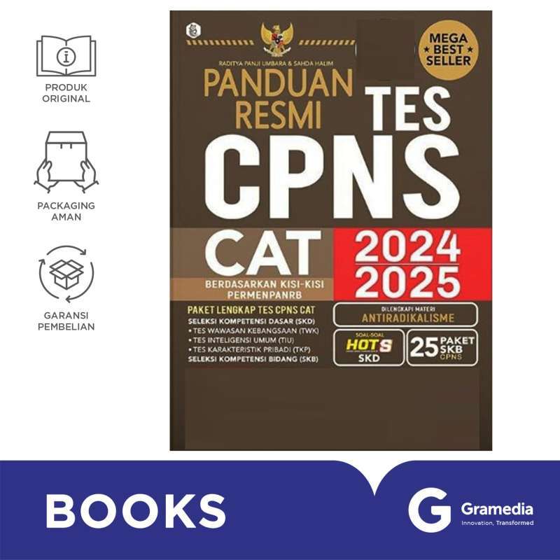 Jual Buku Panduan Resmi Tes Cpns Cat 2024 2025 Di Seller Gramedia