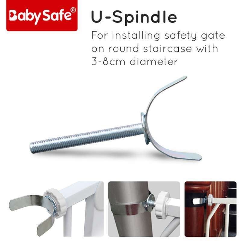 Promo Baby Safe U-Piece Spindle untuk Instalasi Safety Gate di Tiang ...