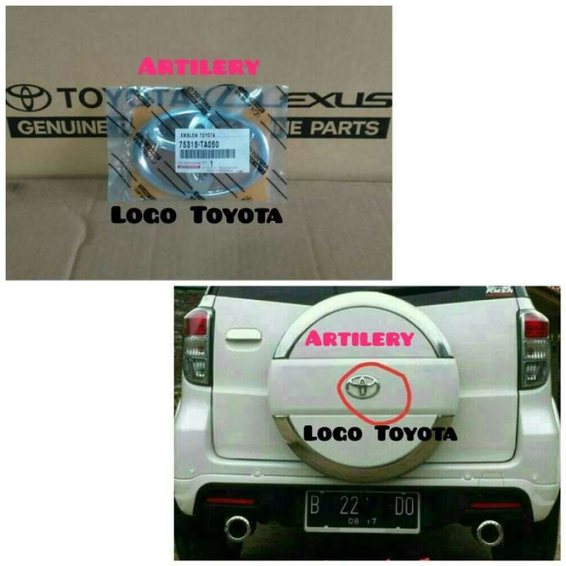 Promo Emblem Logo Ban Serap Mobil Toyota Rush,Original. Diskon 9% di ...