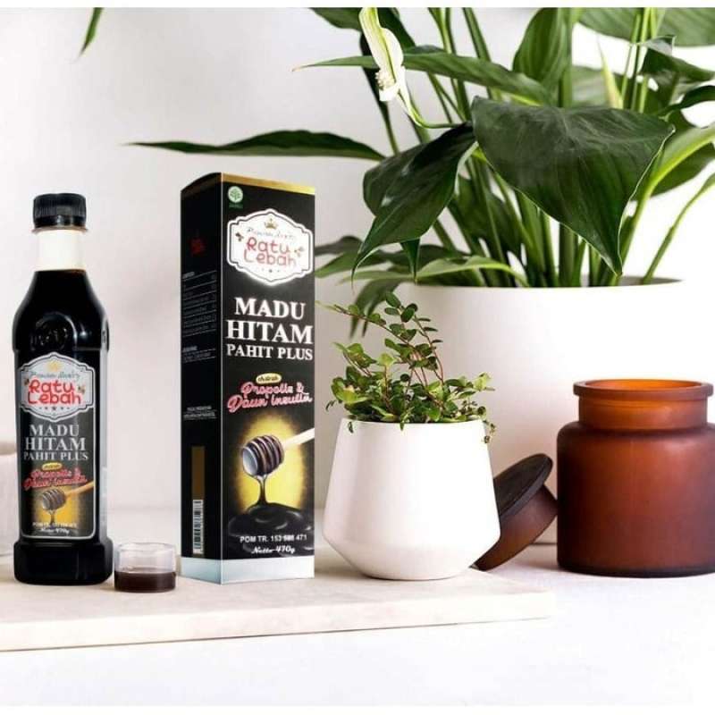 Jual Madu Hitam Pahit Ratu Lebah Plus Propolis Trigona & Daun Insulin ...