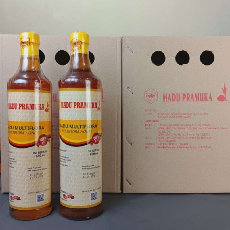 Jual Madu Multiflora ASLI Merk PRAMUKA 650 ml GARANSI 100% Original di ...