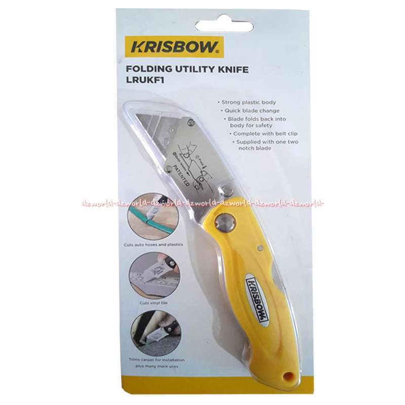 Jual Krisbow Folding Utility Knife Pisau Cutter Lipat Praktis Warna ...