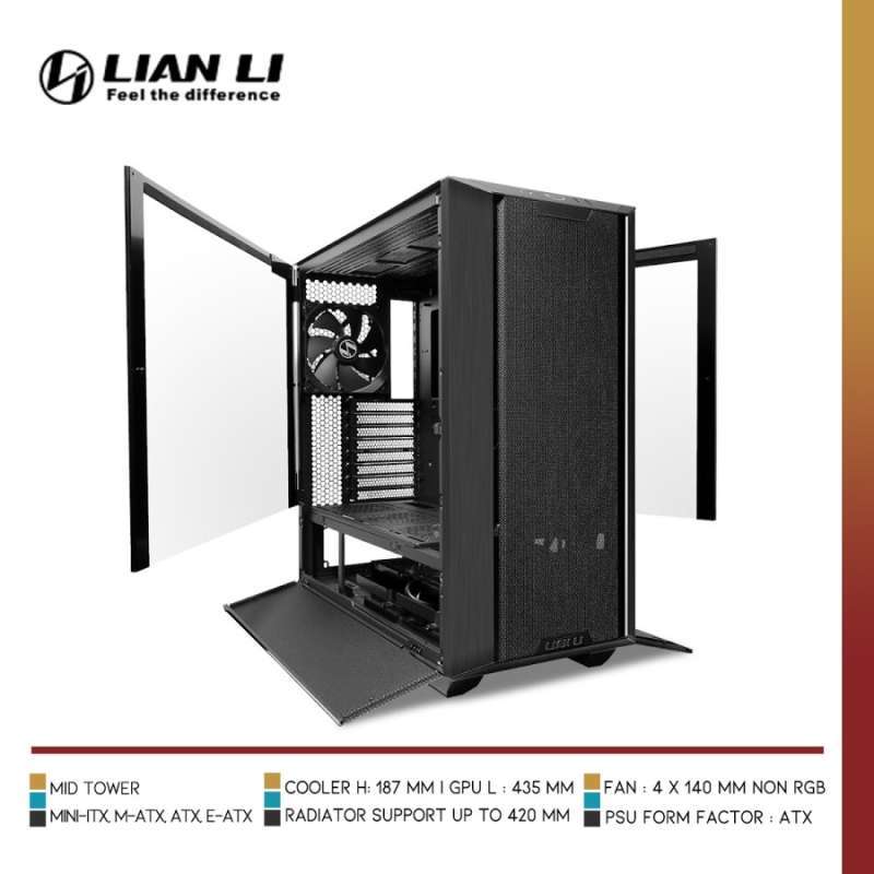 Jual LIAN LI LANCOOL III | The Premium Mid-Tower Chassis - Hitam di ...