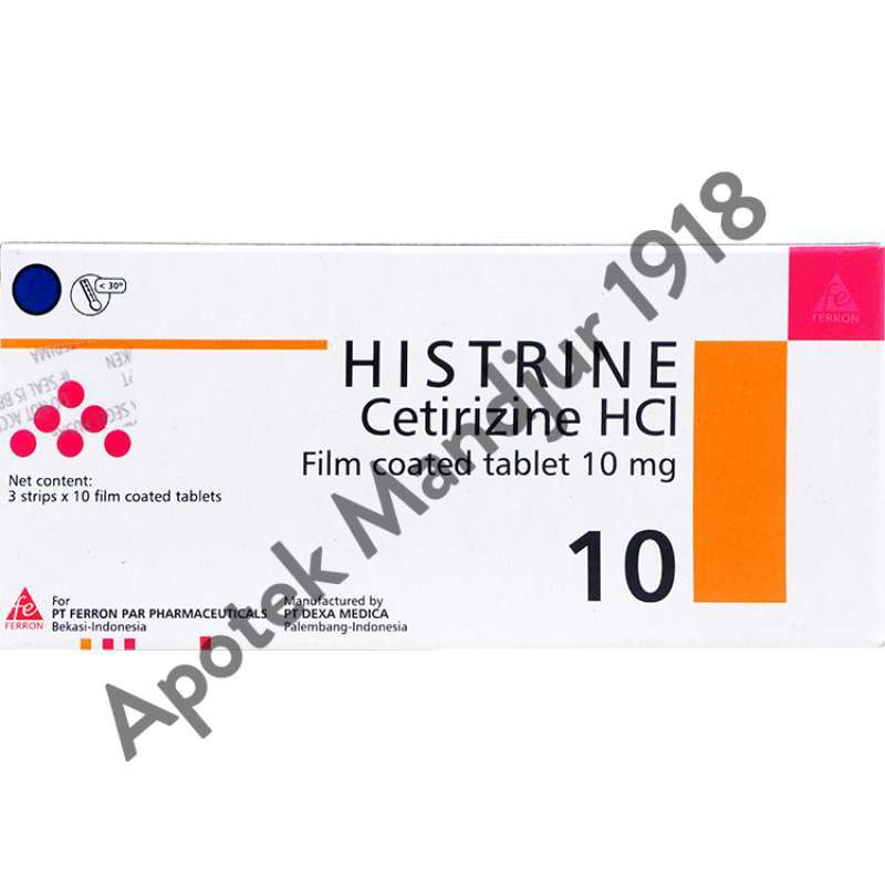 Jual Histrine 10 Mg 10 Tablet - Mengatasi Pilek Alergi dan Urtikaria di ...