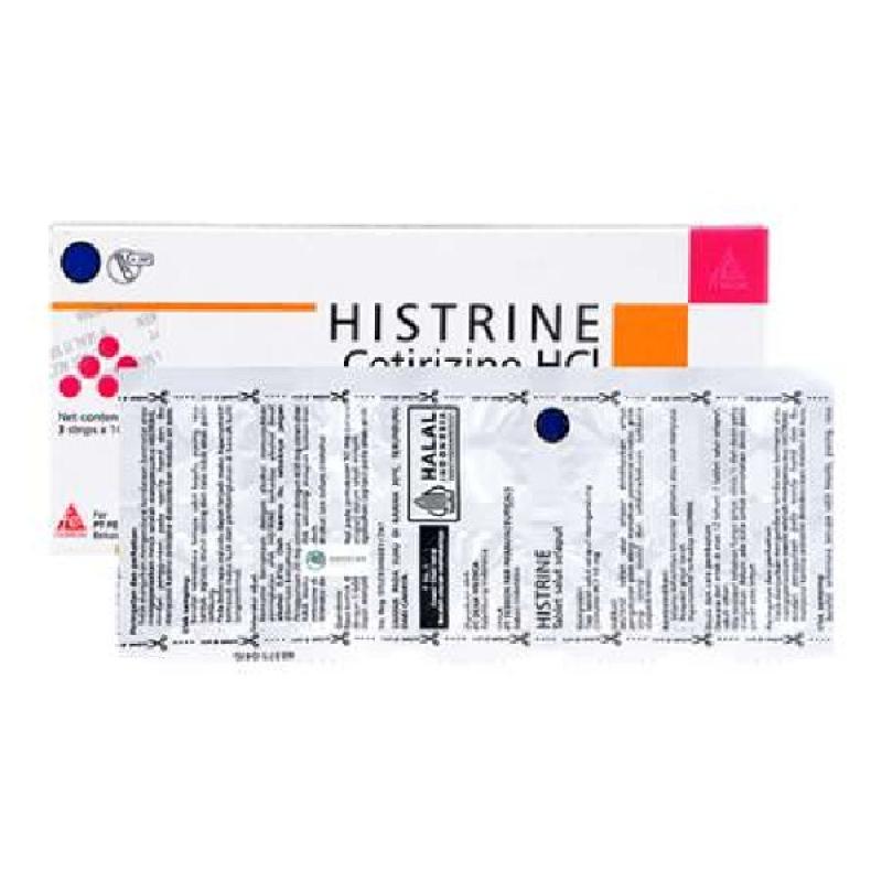 Jual Histrine 10 Mg 10 Tablet - Mengatasi Pilek Alergi dan Urtikaria di ...