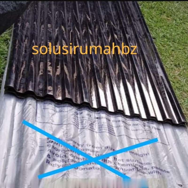 Jual SolarTuff Type Greca 1meter Atap Fiber SolarTuff Grecca grey hitam ...