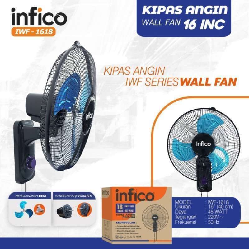 Jual Kipas Angin/ Wall Fan Tornado 16 / 18 - Infico 18 di Seller Go ...