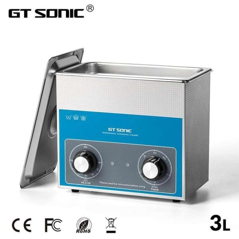 Promo GT Sonic Ultrasonic Cleaner 3L Pembersih Ultrasonik Timer Ultra ...
