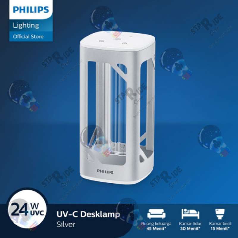 Promo Philips Lampu Sinar UV-C UVC Disinfection Desk Lamp Sterilizer Steril - Silver Multicolor ...