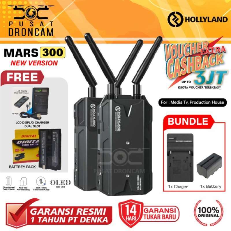 Promo HOLLYLAND MARS 300 PRO HDMI WIRELESS VIDEO TRANSMITTER ENHANCED ...
