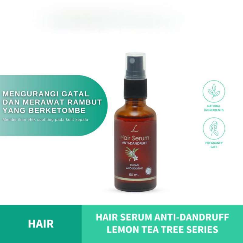 Jual Larissa Hair Serum Lemon Tea Tree - membersihkan dan melembutkan rambut berketombe di ...