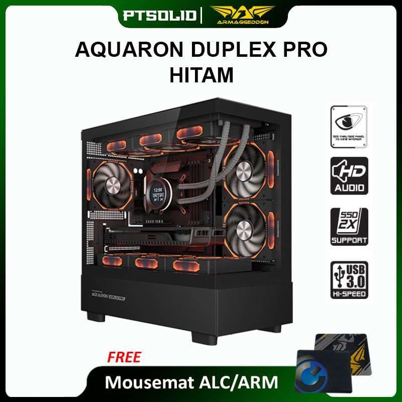 Jual Casing Gaming Rakitan Armaggeddon Aquaron DUPLEX PRO M-ATX di ...