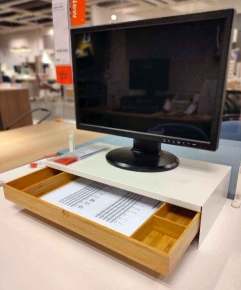 Jual Rak Meja Laptop Komputer,Meja Monitor Dengan Laci,Desktop Storage ...