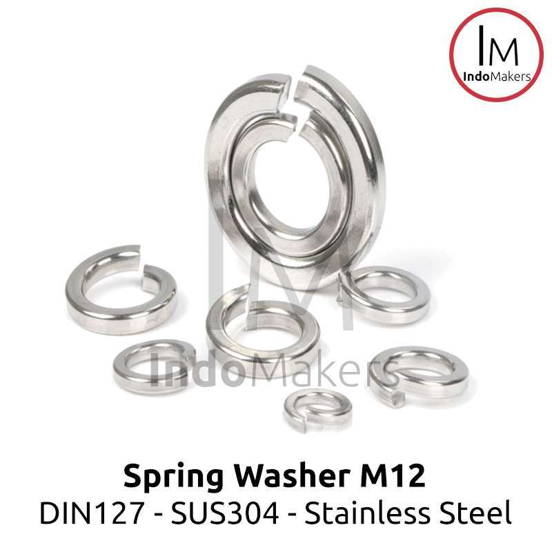 Jual DIN127 Spring Washer / Ring Per Stainless Steel SUS304 M12 di ...