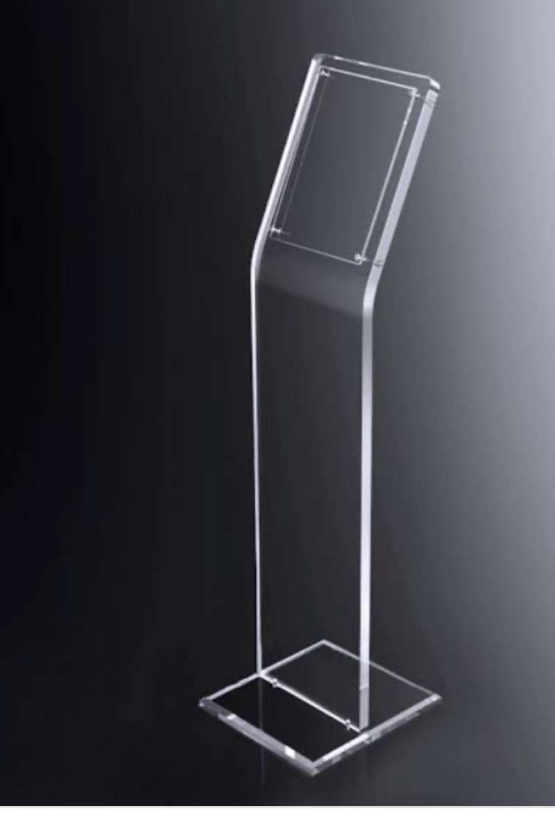 Jual Akrilik Standing Brosur Tebal 8mm Free Cetak Logo Tersedia Warna ...