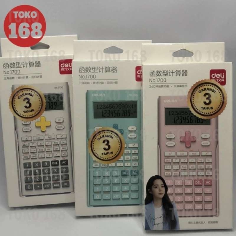 Jual Deli Scientific Calculator / Kalkulator Ilmiah 12 Digit Fungsi ...