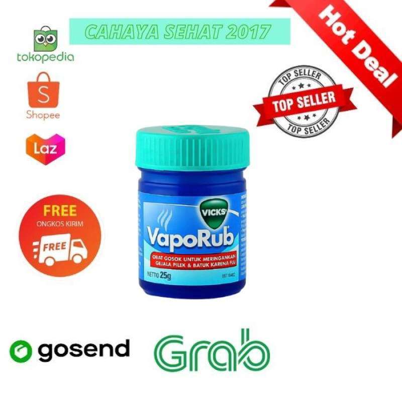 Jual VICKS VAPORUP (PILEK,BATUK DAN HIDUNG TERSUMBAT) 25 gr di Seller ...