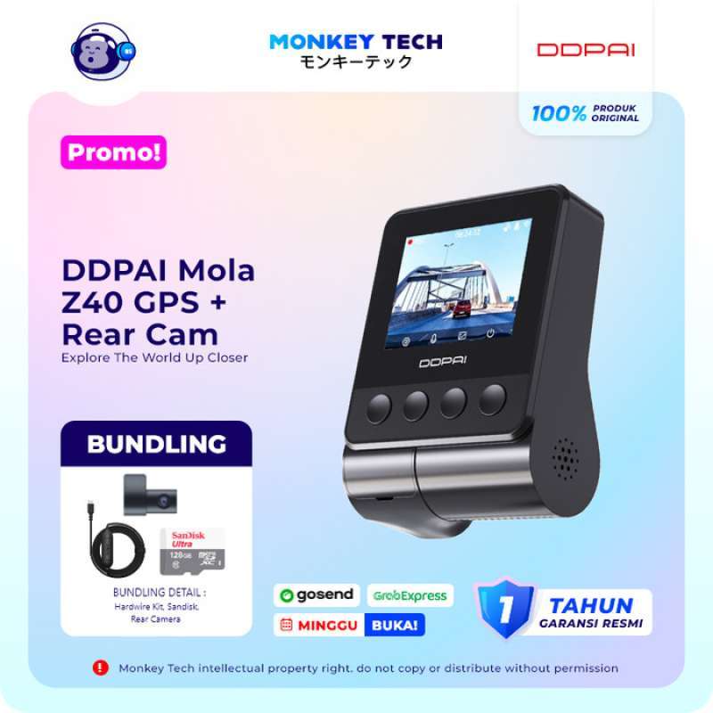 Promo DDPAI MOLA Z40 GPS DASH CAM - Z40+Rear Camera Only Diskon 50% di Seller Seaesaw - Meruya ...