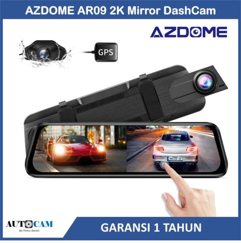 Promo AZDOME AR09 2K MIRROR DASH CAMERA GPS WIFI NIGHT VISION PARKING ...