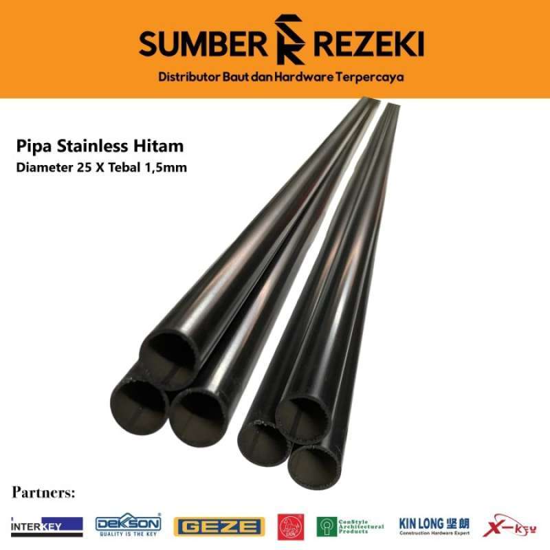 Promo Pipa 1 Inch 25mm Clamp Pipa Stailess Hitam Diskon 50% Di Seller ...