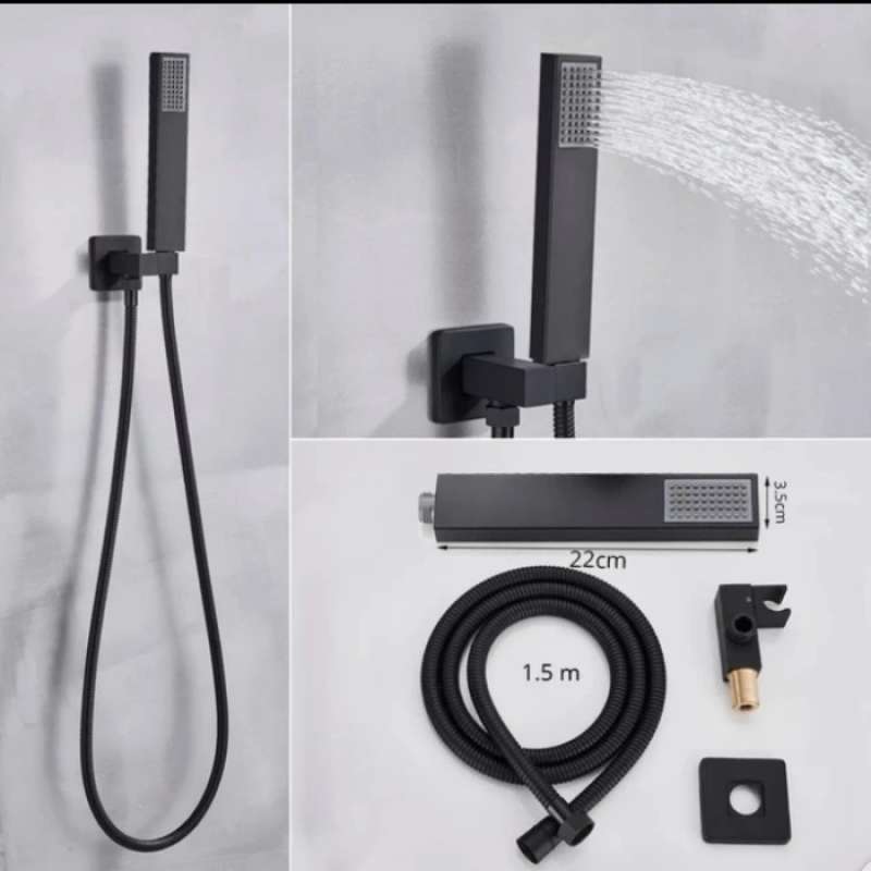 Promo SHOWER TANAM PANAS DINGIN SET KRAN TANAM 4 LUBANG KUNINGAN ...