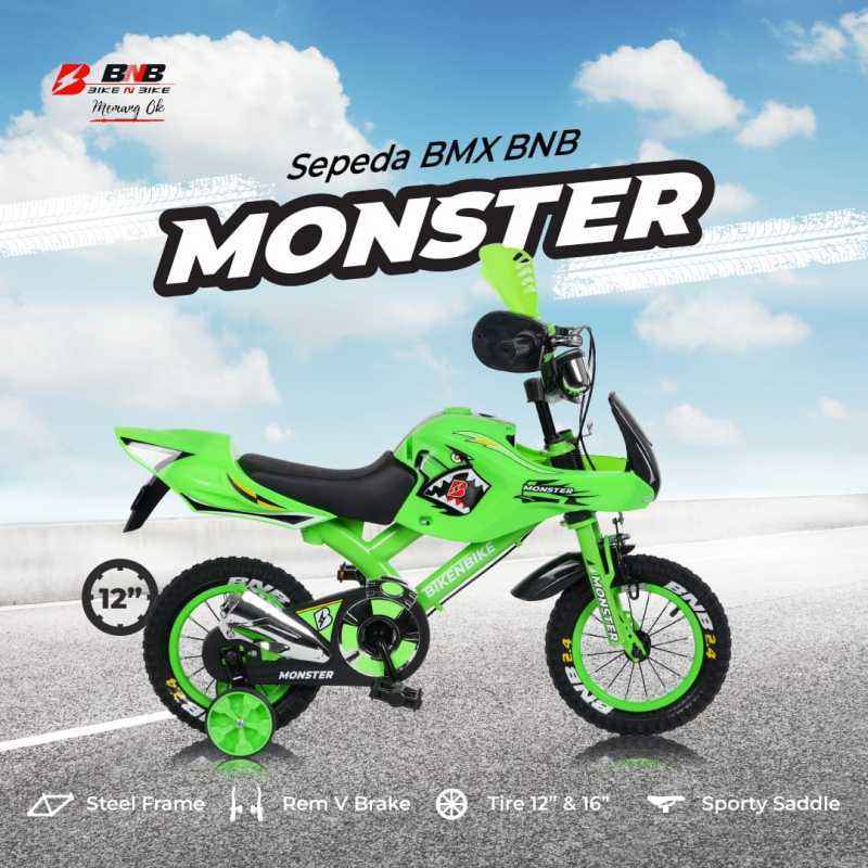 Jual SEPEDA BMX TRAIL ANAK BNB MONSTER 12 INCH 16 INCH FRAME SUSPENSI ...