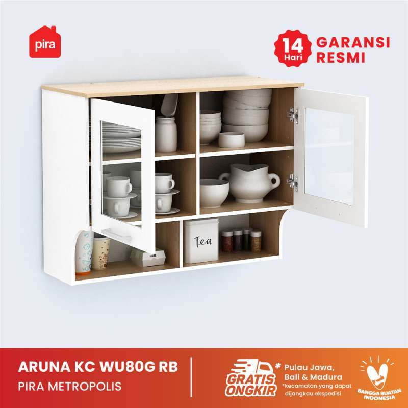 Promo PIRA METROPOLIS OX - ARUNA KC WU80G RB Rak Gantung Dapur ...